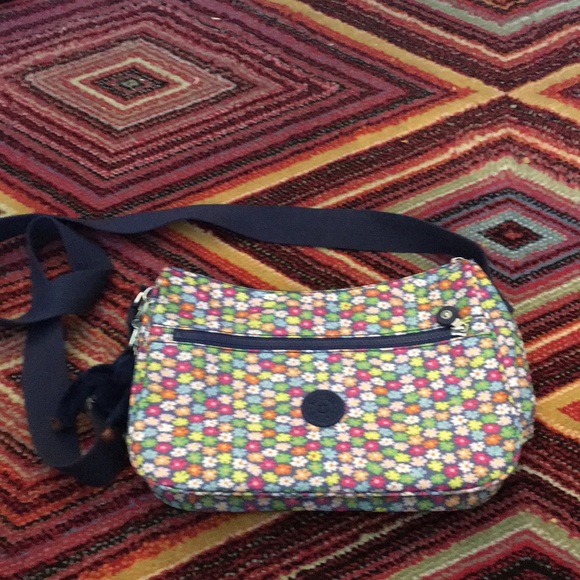 Kipling | Bags | Kipling Crossbody Nwot Flower Print With Monkey | Poshmark